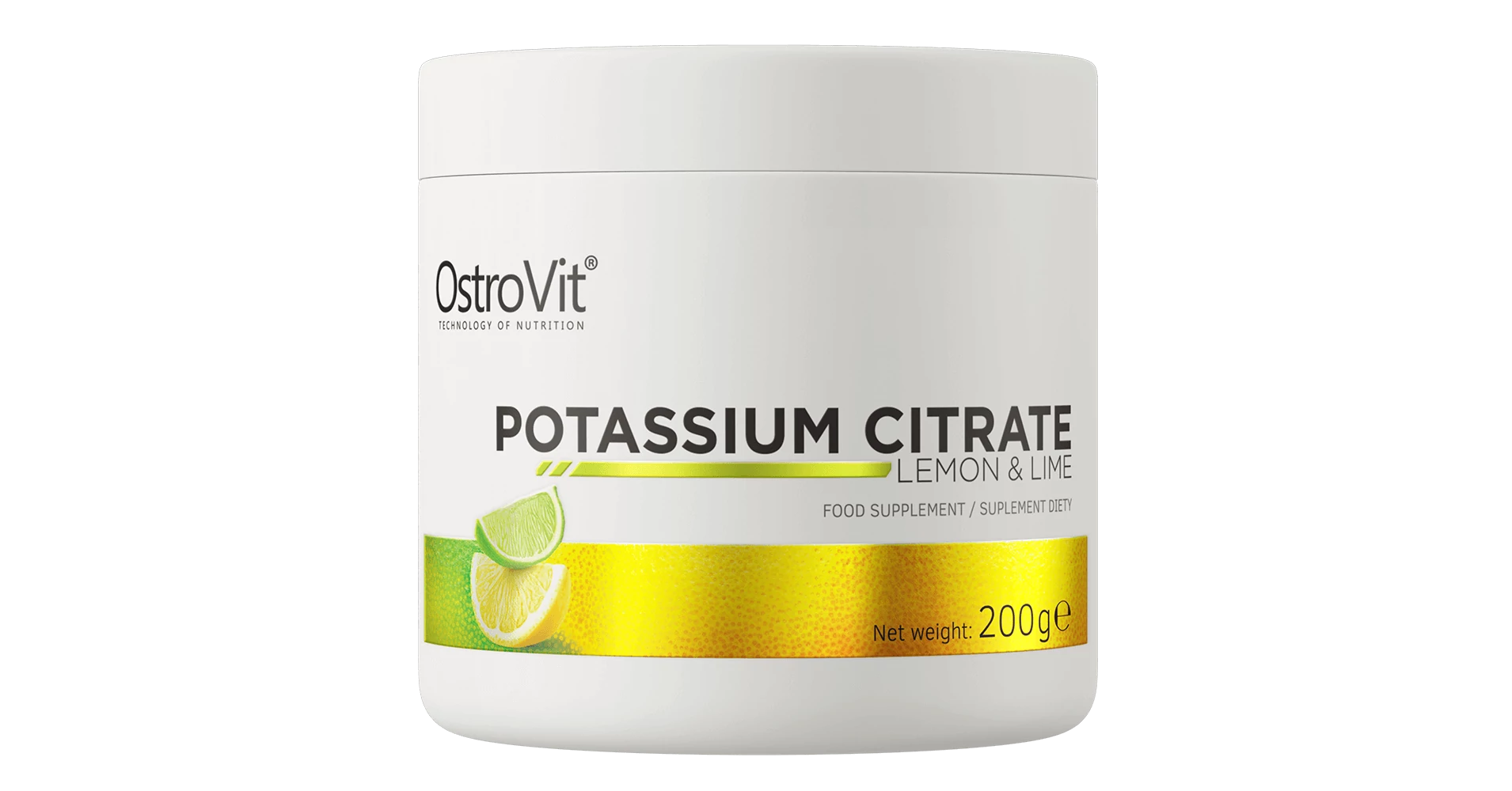 OstroVit - Potassium Citrate - Kálium citrát por - Citromos ízű - 200g